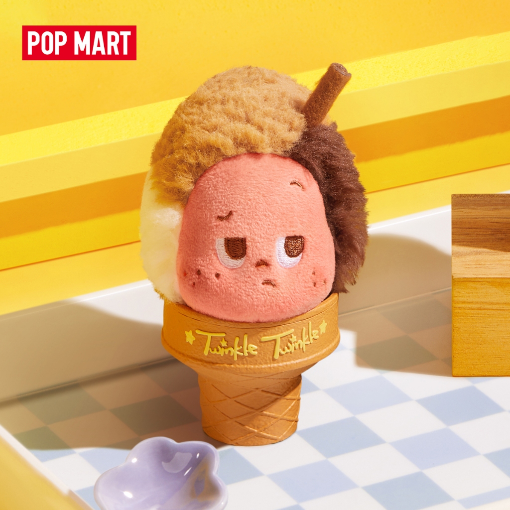 POP MART MOON GELATO Series-Ice Cream Plush Pendant Blind Box Action ...