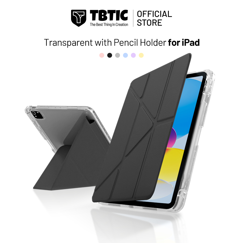 TBTIC For iPad Transparent Case With Pencil Holder Air 11/A16/Pro 11 ...