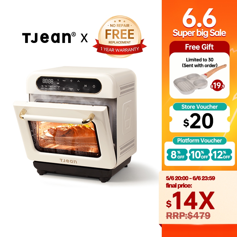 TJean Steam Oven Multifunctional Household Steam Air fryer Oven（12L ...
