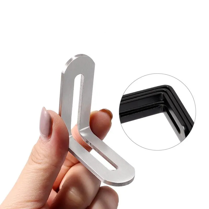 2/5PCS Stainless Steel Adjustable Angle Code Long Hole Bracket ...