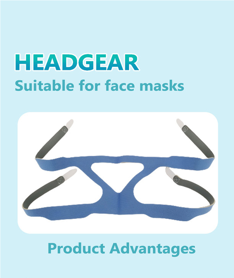 Blue and Black Cpap Mask Headgear Suitable FM2 F1B FM4 NM2 NM4 Elastic ...