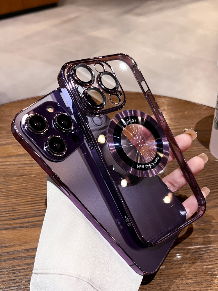 Electroplated magnetic phone case For iPhone 16 pro max 15 plus 12 13 ...