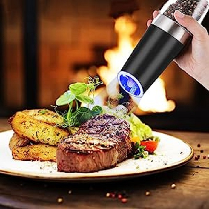 Gravity Auto Electric Pepper Grinder Bottle, Black Pepper Grinder,Salt ...