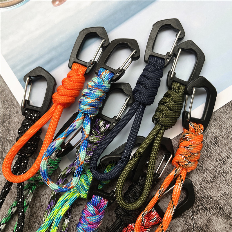 Key Chain Braided Keycord Outdoor Lanyard for Knife Anti-lost Strap ...