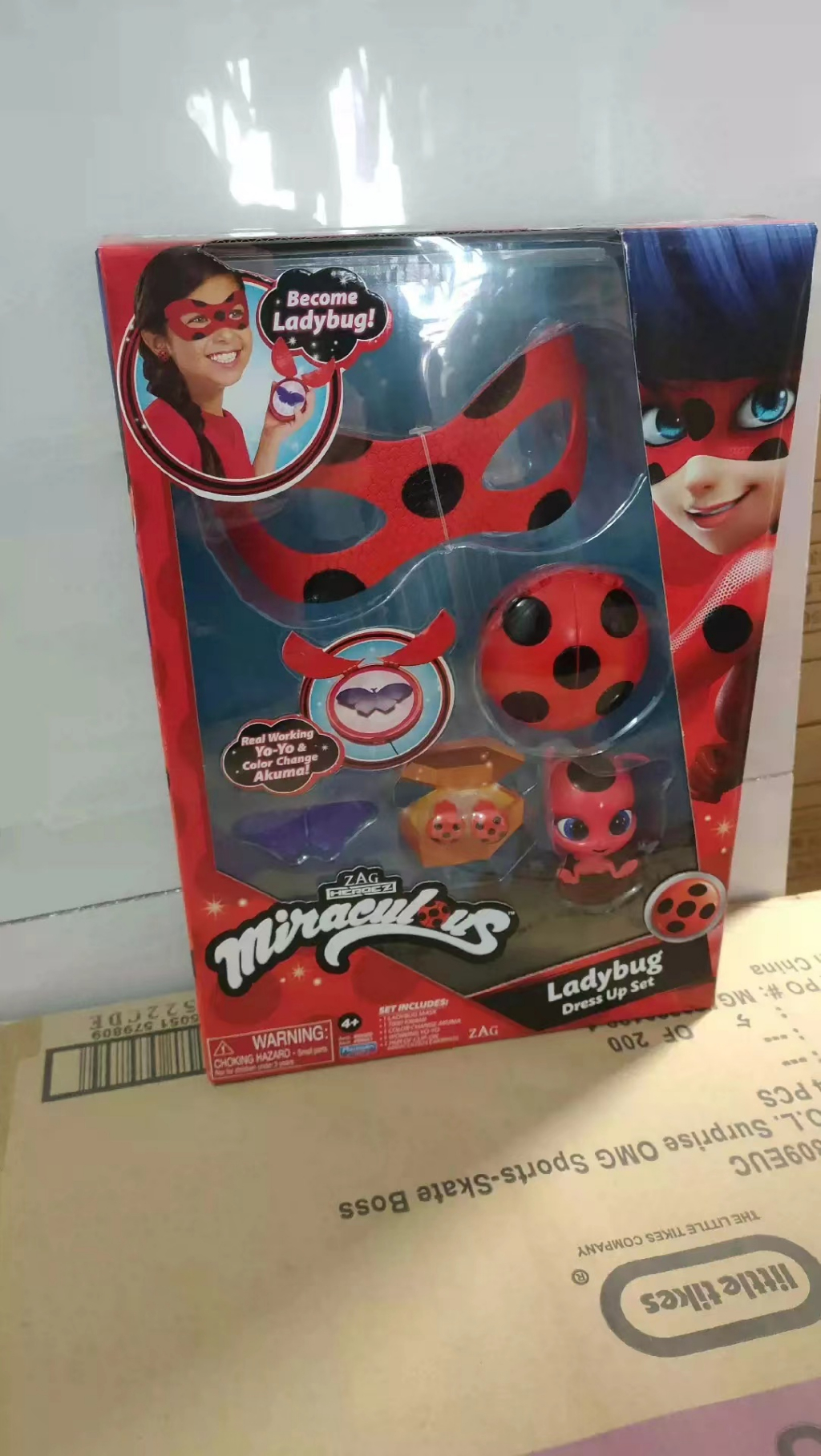 Miraculous girls female Ladybug Dress Up Set with Yoyo, Color Change ...