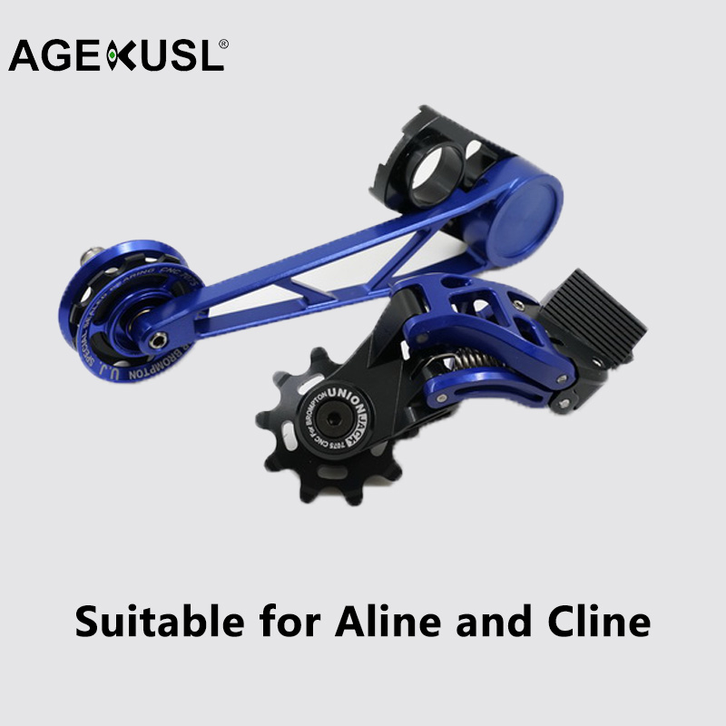 UnionJack Bike Rear Derailleur 7 Speeds Chain Tensioner Pulley Roller Wheel Guide Wheels Use For ...