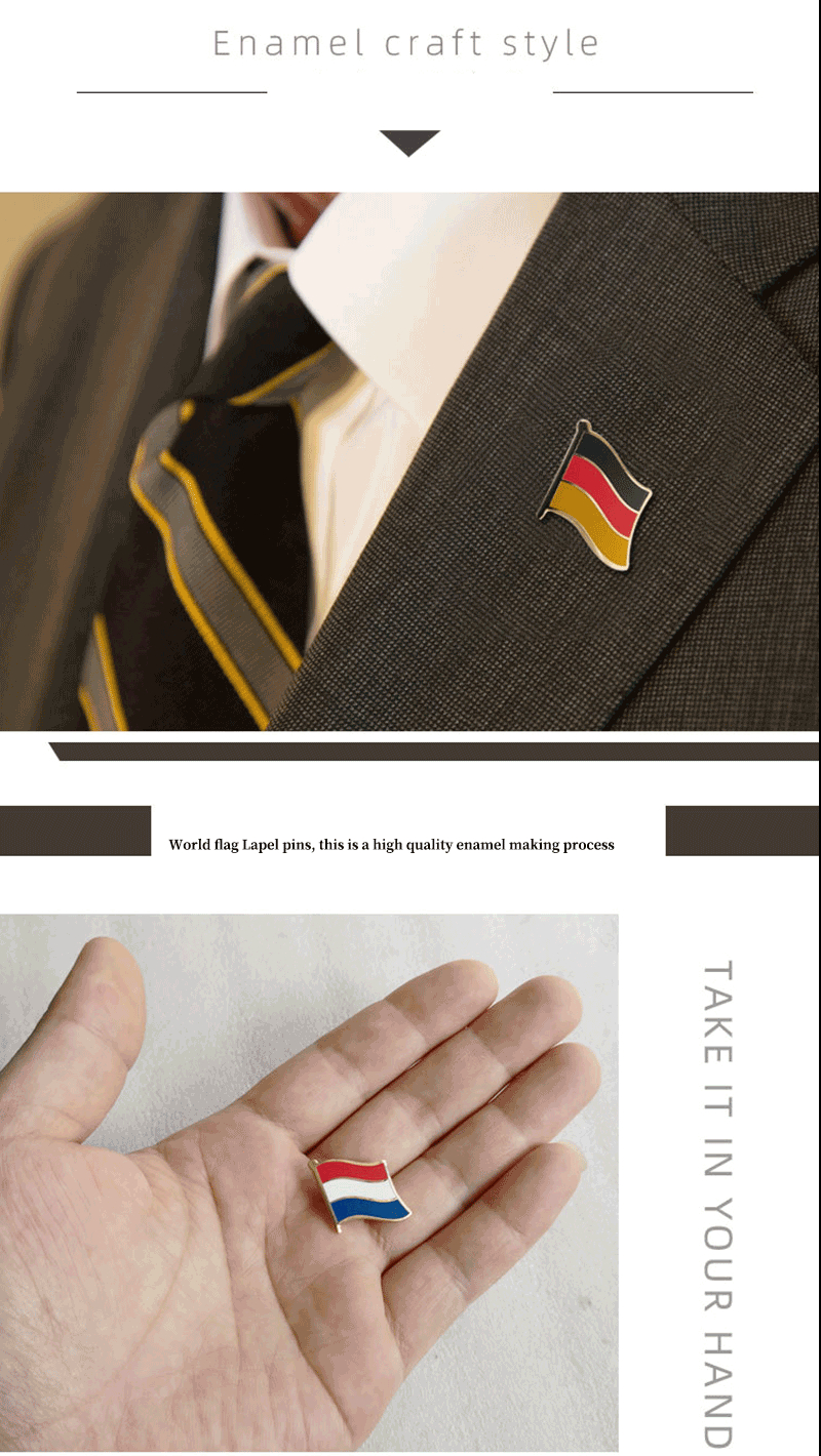 Asean Flag Pin Singapore/Malaysia/Thailand/Philippines/Vietnam Badge ...