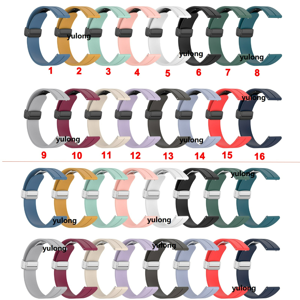 ForAXTRO Fit3/AXTRO Fit4/Actxa Tempo 4C/Actxa Tempo 5C 20mm Silicone Magnetic Buckle Strap For ...