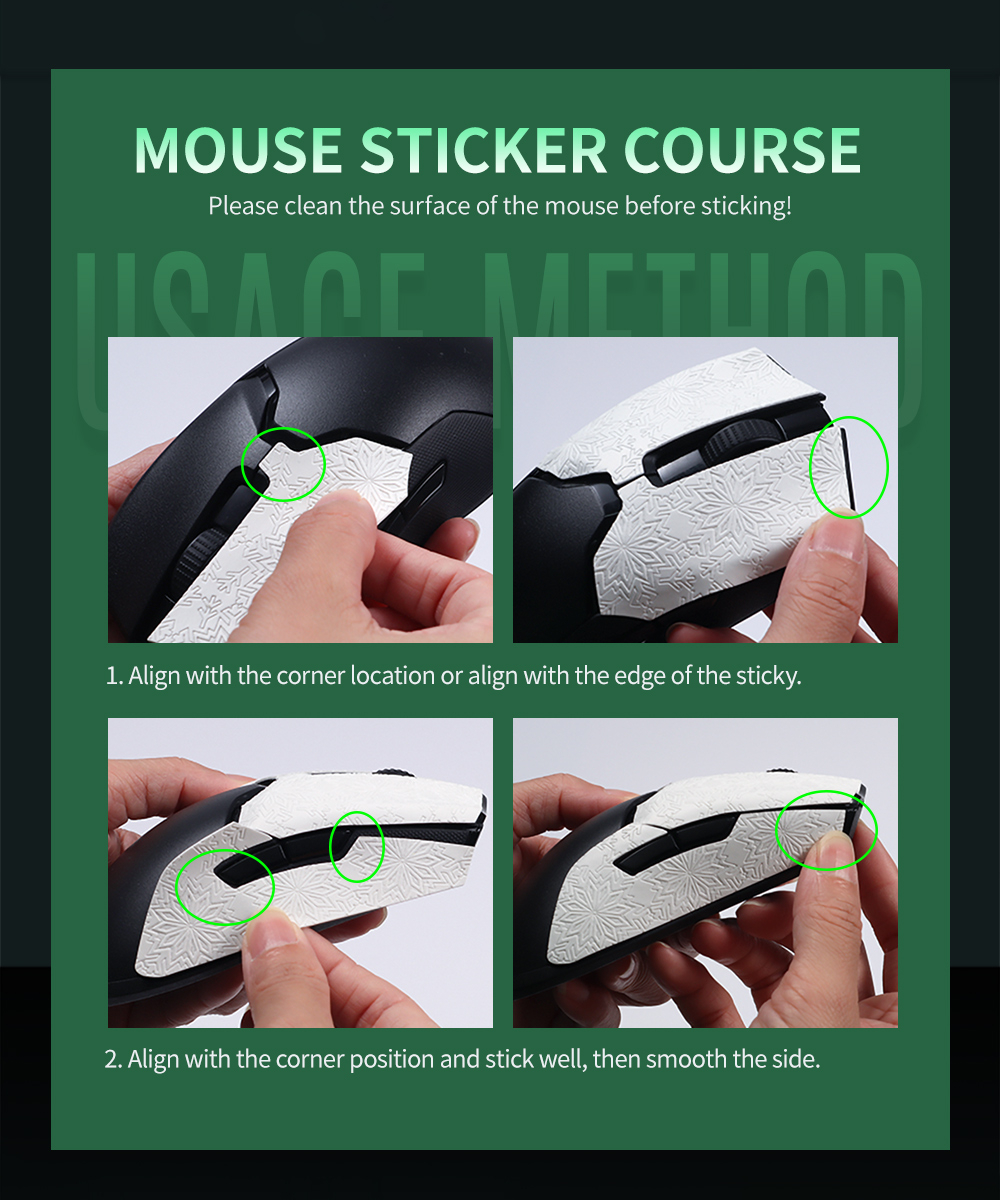 Razer mouse grip tape skate Mouse Anti-skid Sticker For Viper Mini ...