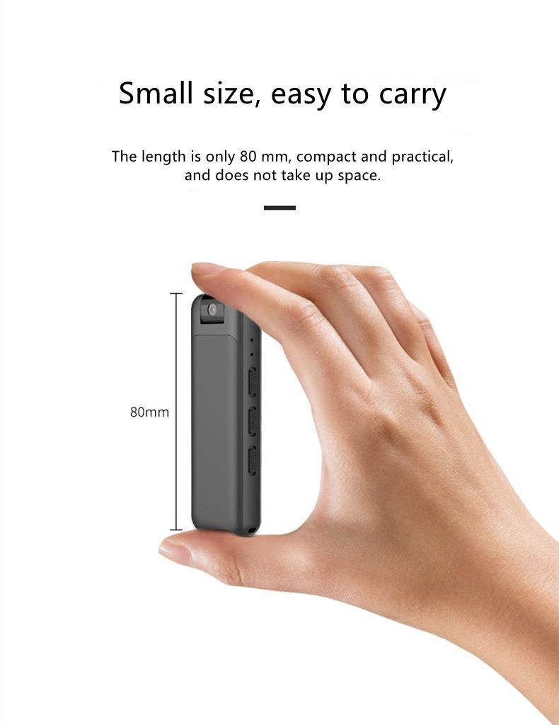 Mini Camera Full HD 1080P Micro Body Camcorder Night Vision DV Video ...