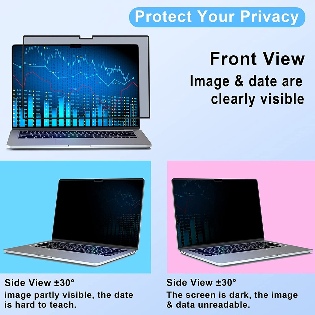 Magnetic Privacy Screen Filter For Air 15.3 M2 13.6 inch 2024 Macbook ...