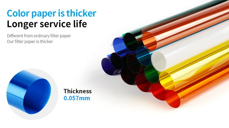 Selens Photography Lighting Color Filter Paper Professional Color Gels ...