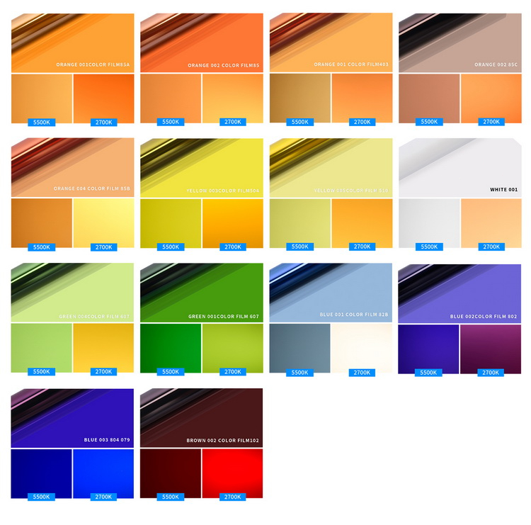 Selens Photography Lighting Color Filter Paper Professional Color Gels ...