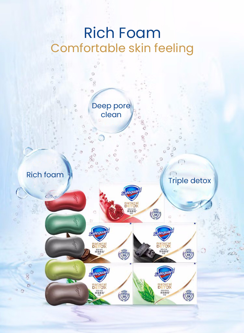 Safeguard DETOX Soap Deep Pore Clean 3X Turbidity Removal Multi-Purpose ...
