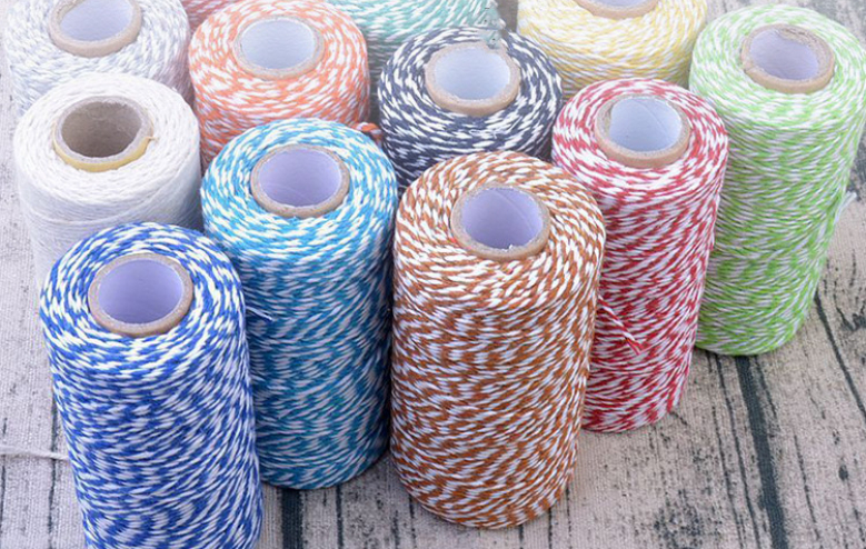 100m Metres Double Color Cotton Bakers Twine String Rustic Country ...