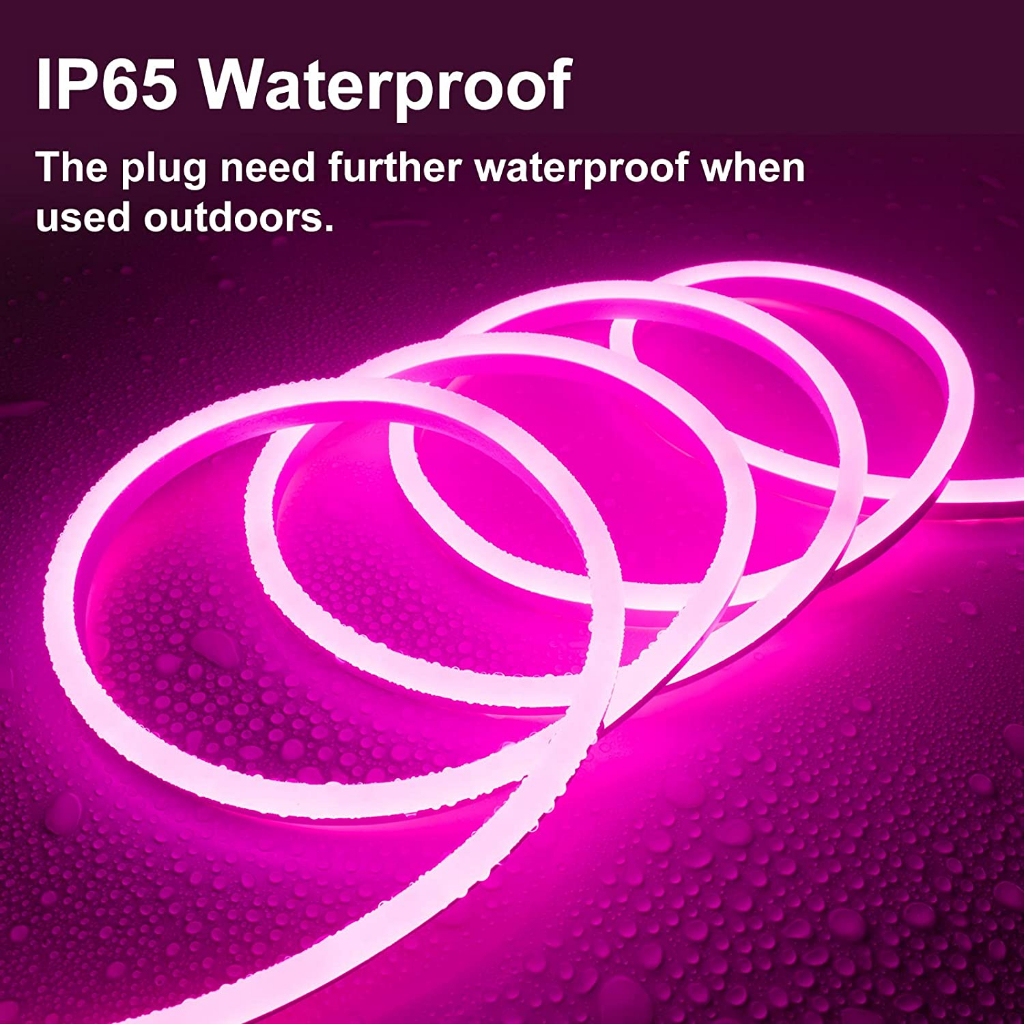 LED Neon Strip Lights Waterproof 220v 8mm comes with a plug for Room ...