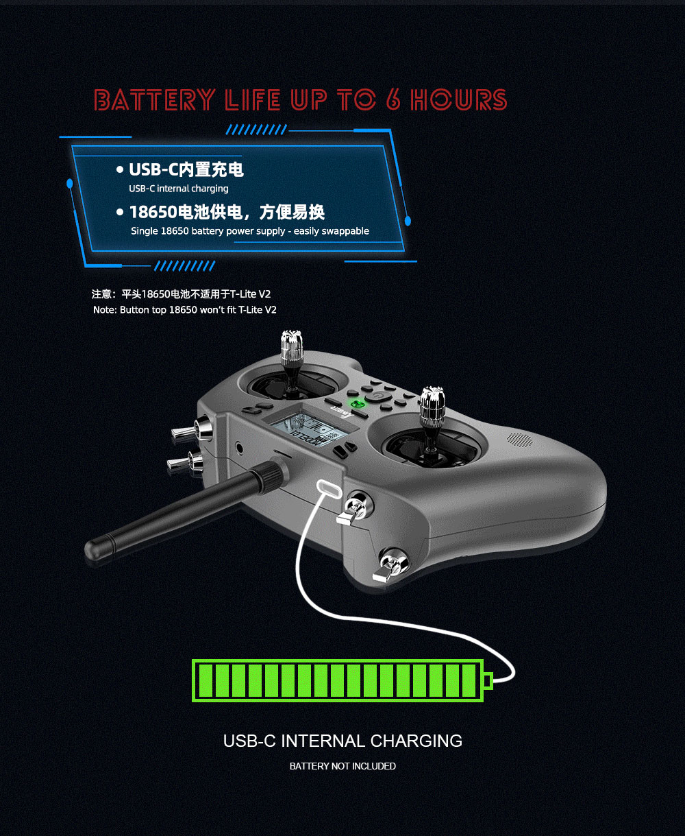 Jumper T-Lite V2 Remote Control RC Model ELRS JP4IN1 Hall Sensor ...