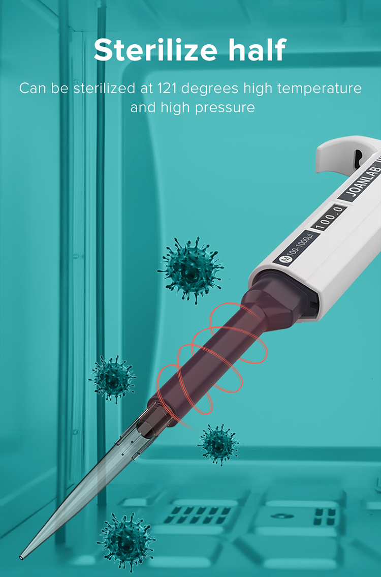 JOANLAB Micropipette Laboratory Automatic Pipette Digital Adjustable ...
