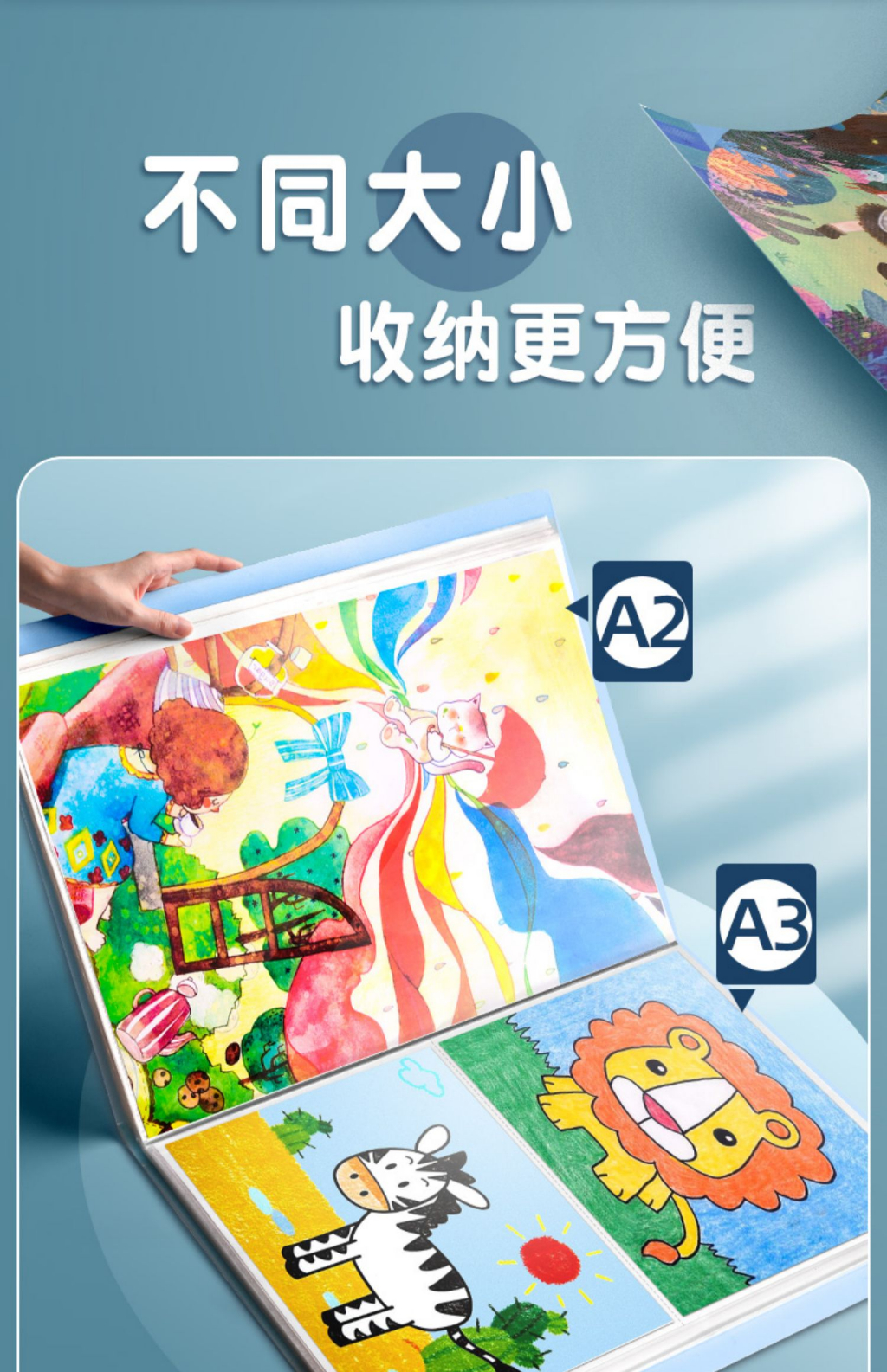 (SG Seller)Drawing File Folders A2/A3/A4 Picture Album Paper Organizer ...