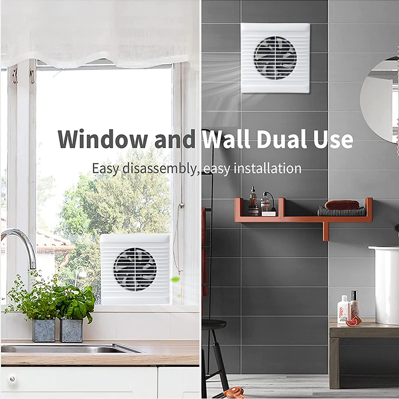 Solar Exhaust Fan 6 8inch household ventilation fan Kipas ekzos rumah ...