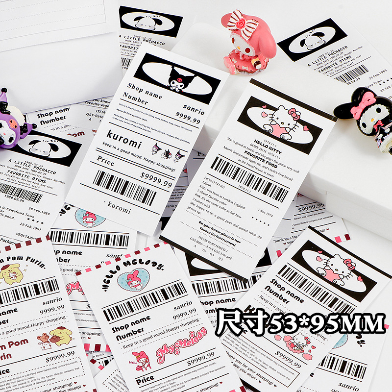 20PCS Kawaii Sanrio Labels Sealing Sticky Stickers Cute Hello Kitty ...