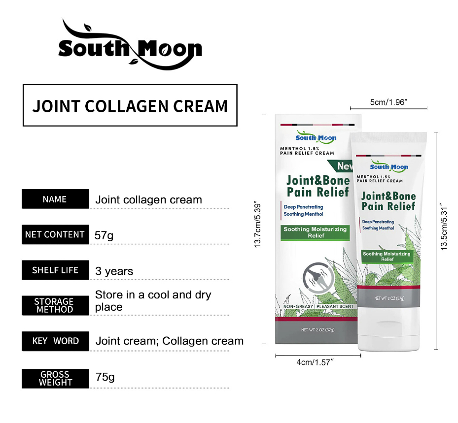 South Moon Joint Bone Pain Relief Cream 57g Rheumatoid Arthritis Neck ...