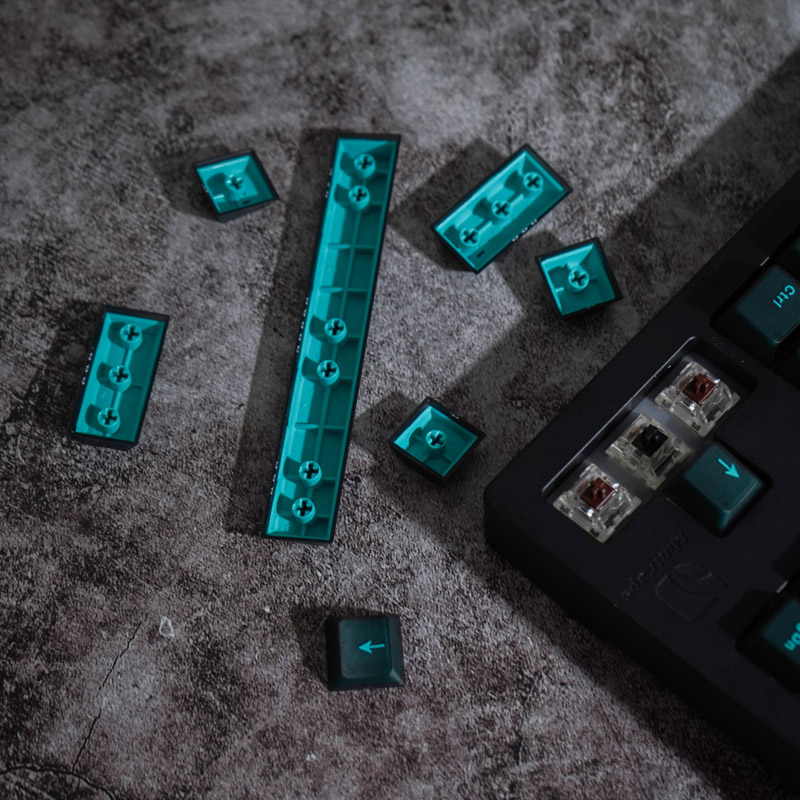 121 keys PYGA Translucence Keycaps Cherry Profile Double shot English ...