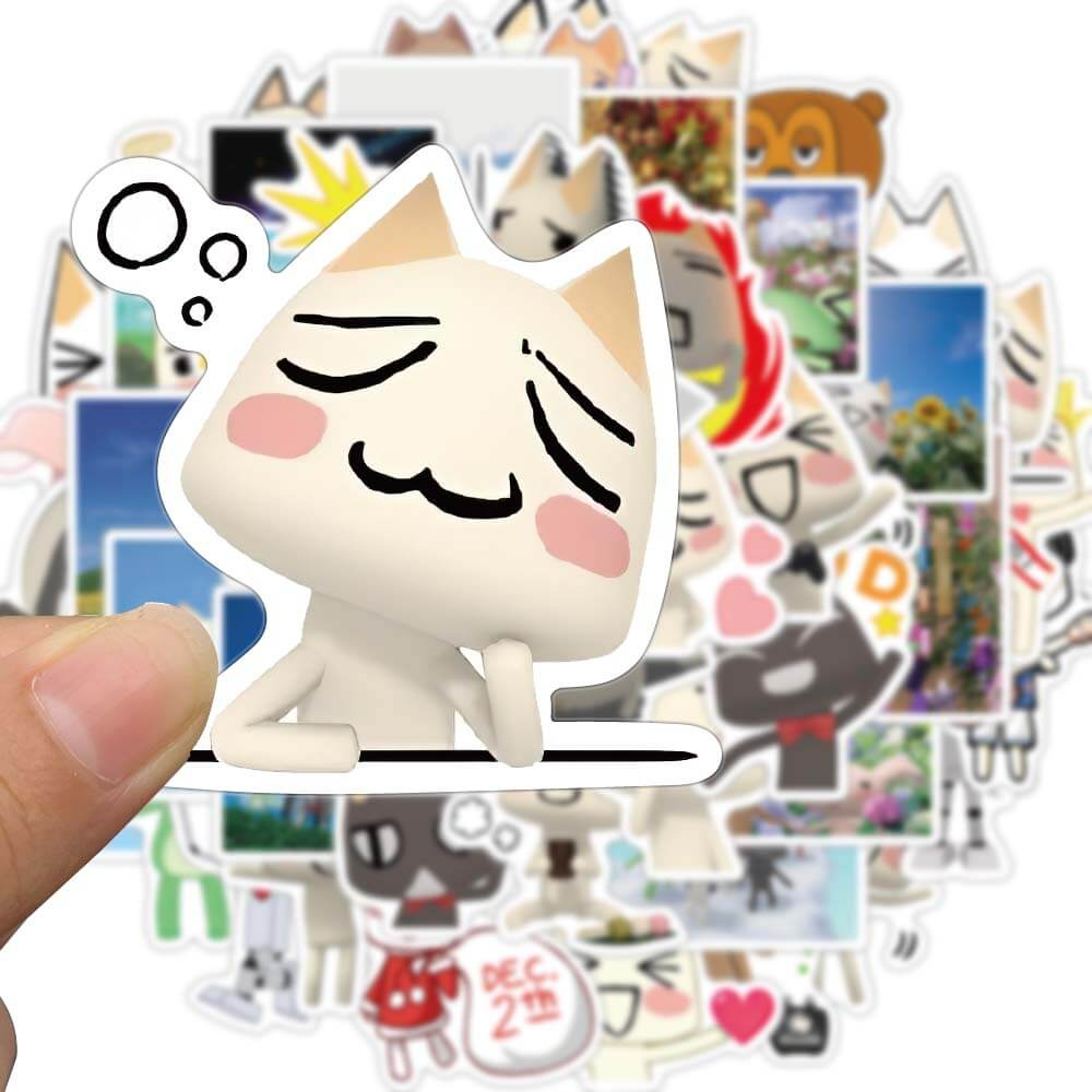 [Large Stickers]50PCS Toro Inoue Cat Kawaii Stickers for Bike ...