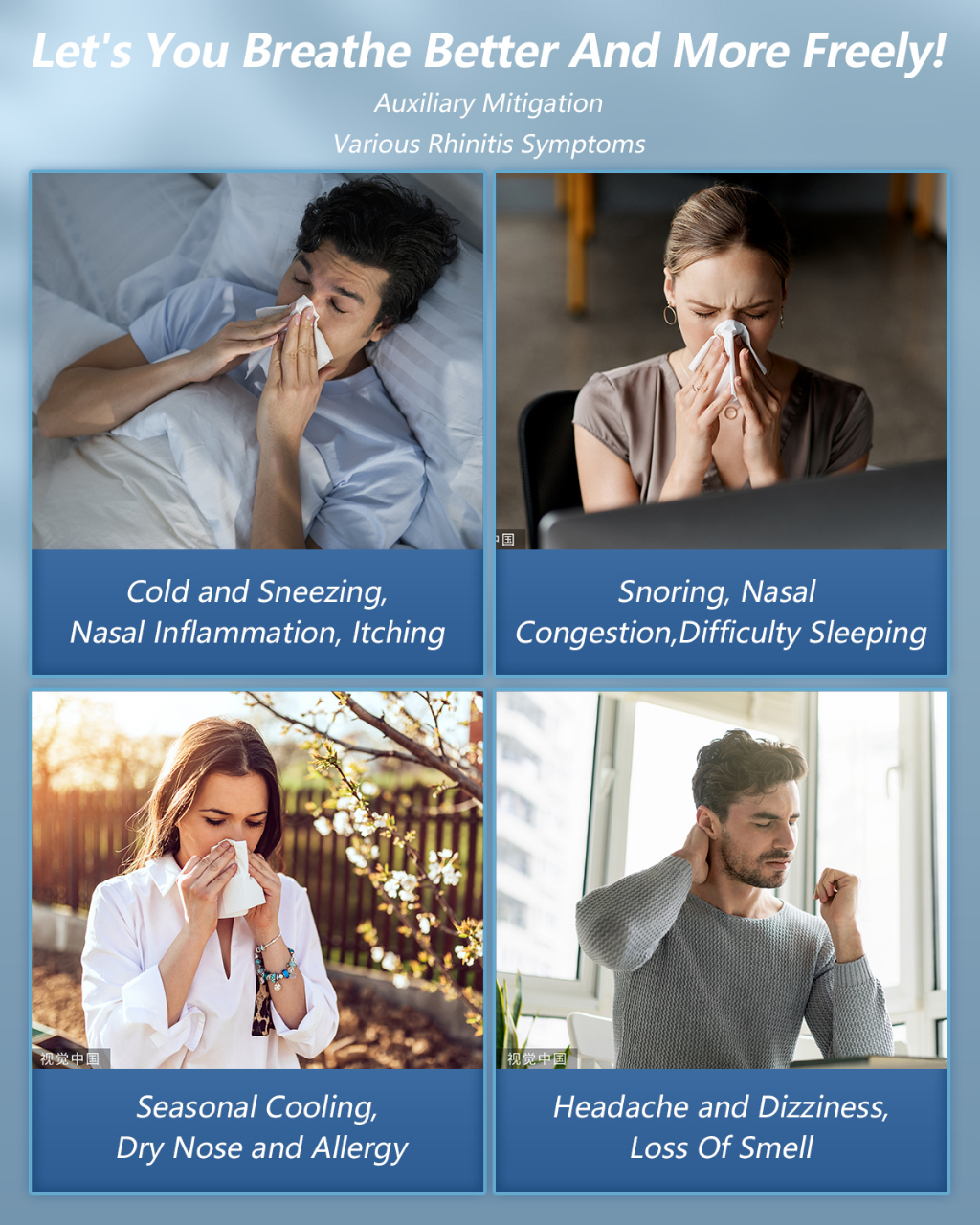 KTS Red Light 650nm Rhinitis Therapy Device Nasal Allergic Rhinitis ...