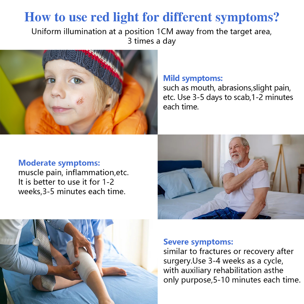 KTS Red Light Therapy Lamp for Wounds Arthritis Neck Pain Muscle ...