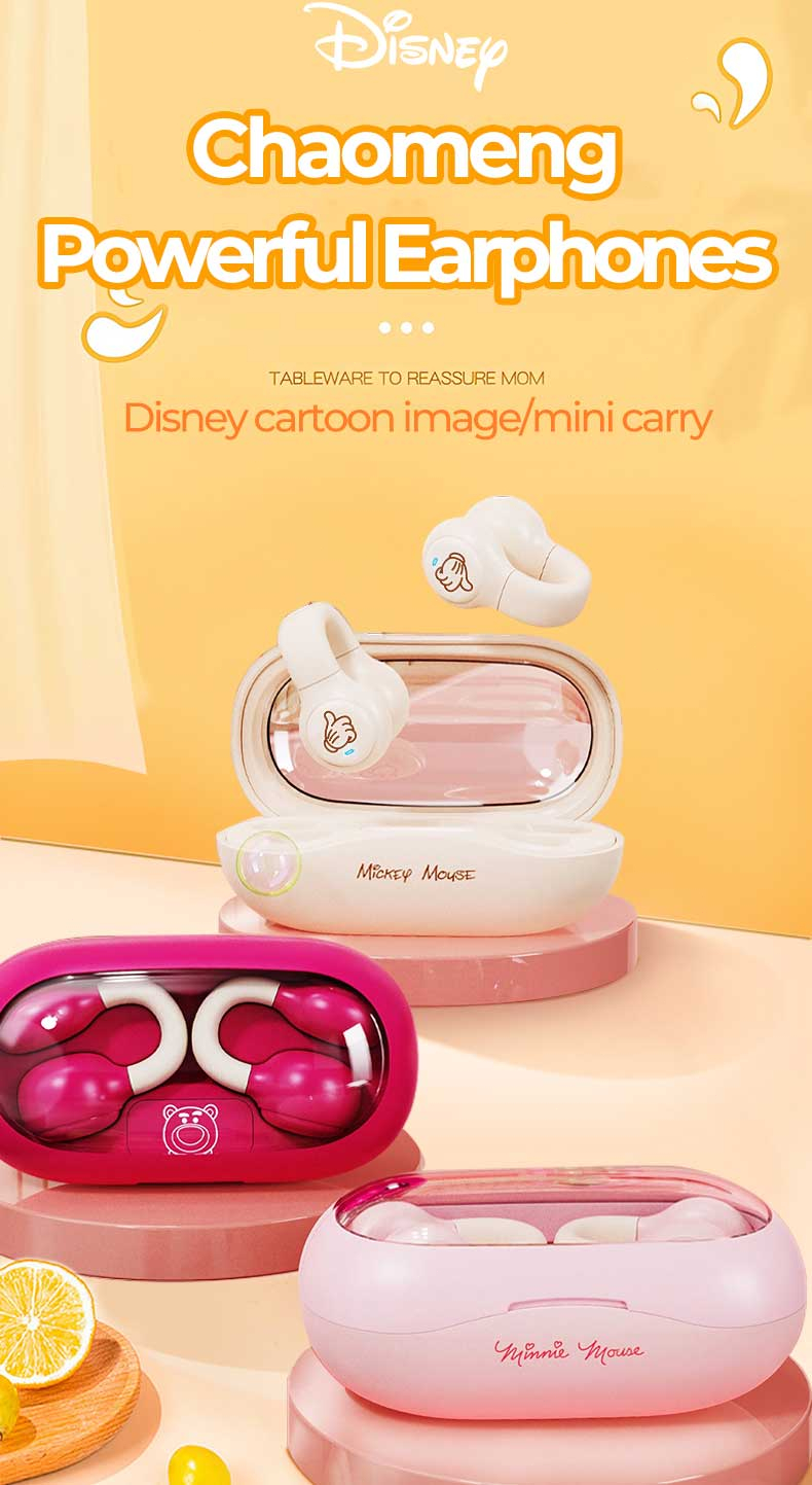 Disney DN12 Bone Conduction Headphone Wireless Bluetooth Headphone with ...