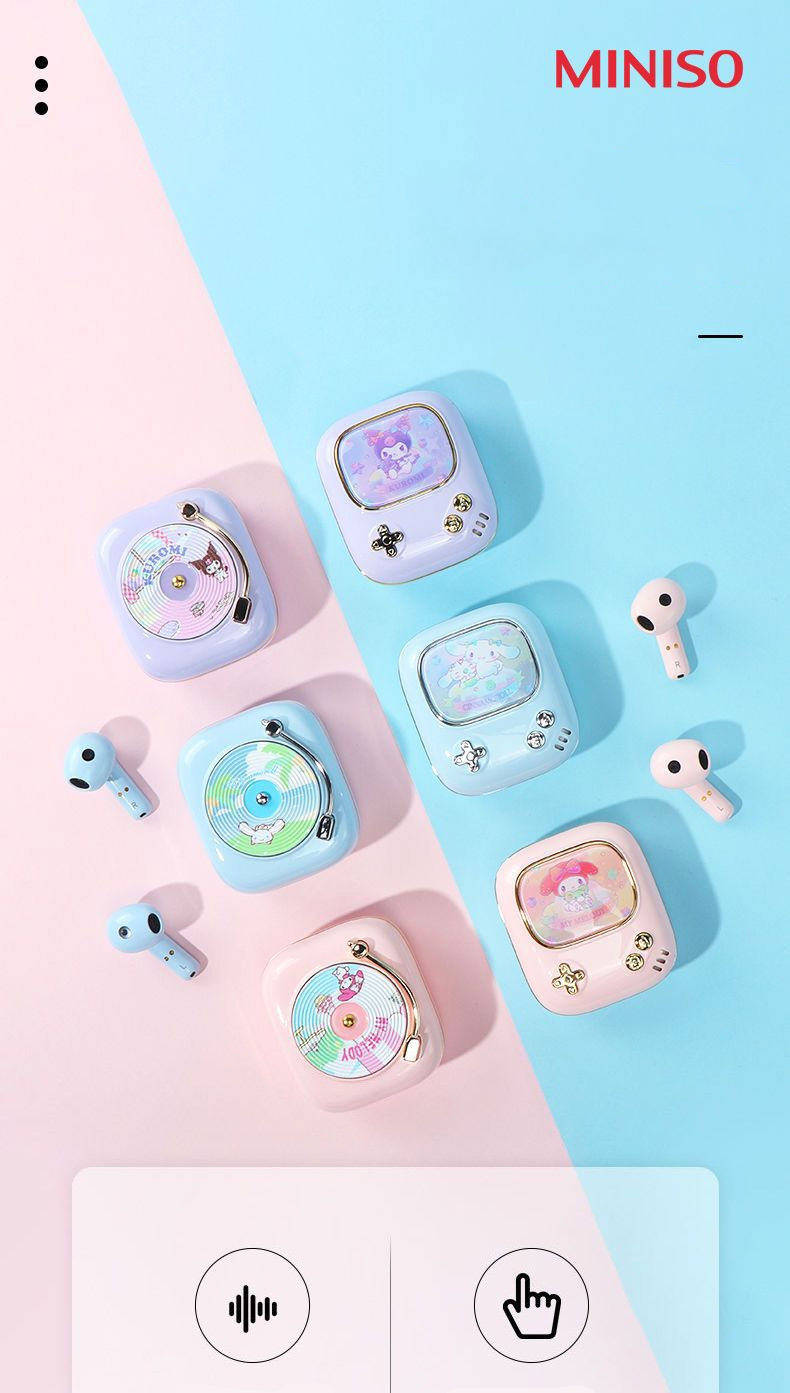Sanrio Disney Wireless Bluetooth Noise Cancelling Gaming Earbuds ...