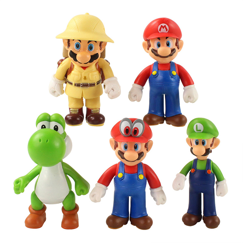 18Pcs/48Pcs/Set Game Super Mario Bros. Mario Luigi Yoshi Bowser Koopa ...