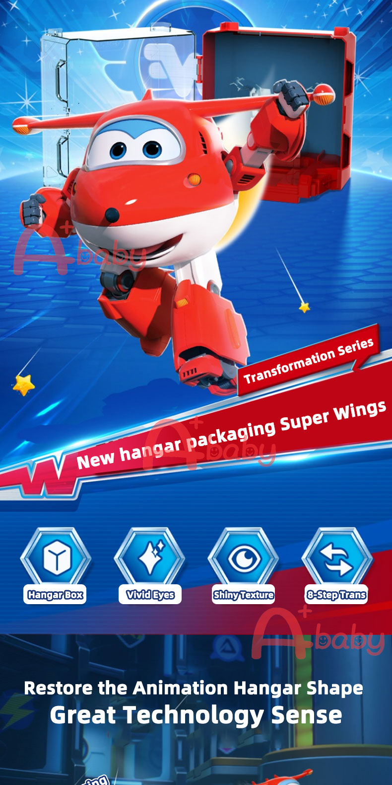 Kids 15cm Big Super Wings Original Auldey Toys Action Figure Robot ...