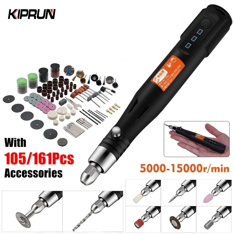 KIPRUN Mini DIY Electric Grinder Drill , 15000rpm 3 Speeds Adjustable ...