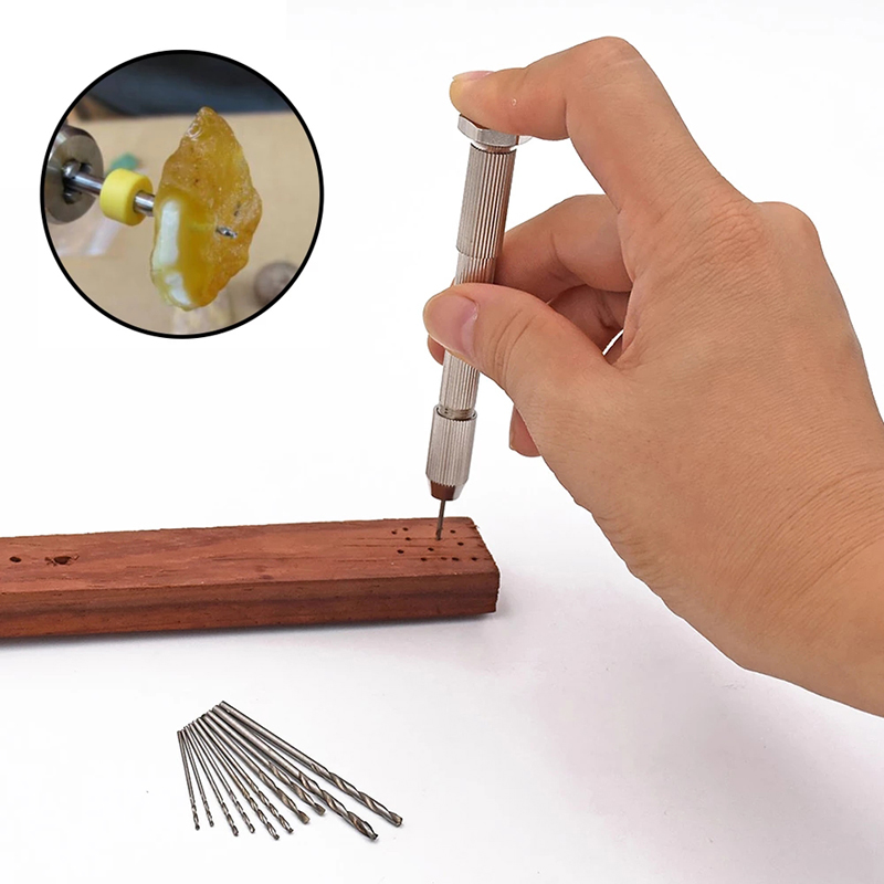 KIPRUN Mini Aluminum Hand Drill , Manual Twist Aluminum Alloy Micro ...