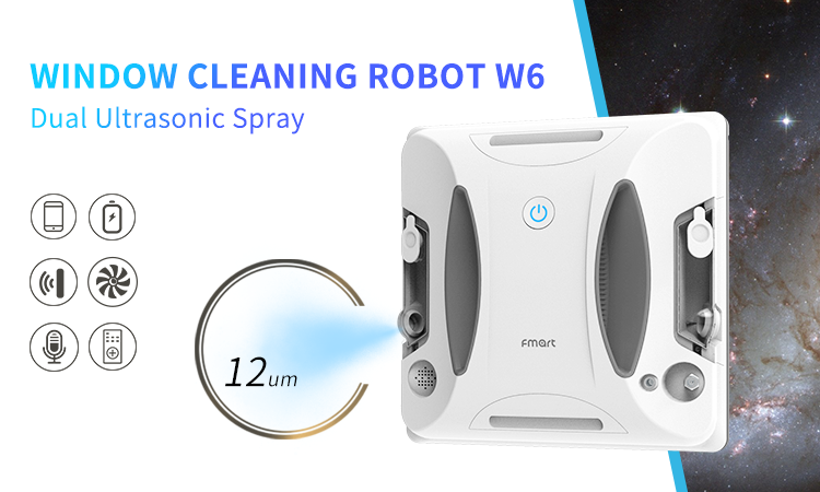 Xiaomiyoupin Fmart Smart Electric Window Cleaner Robot with Water Spray ...