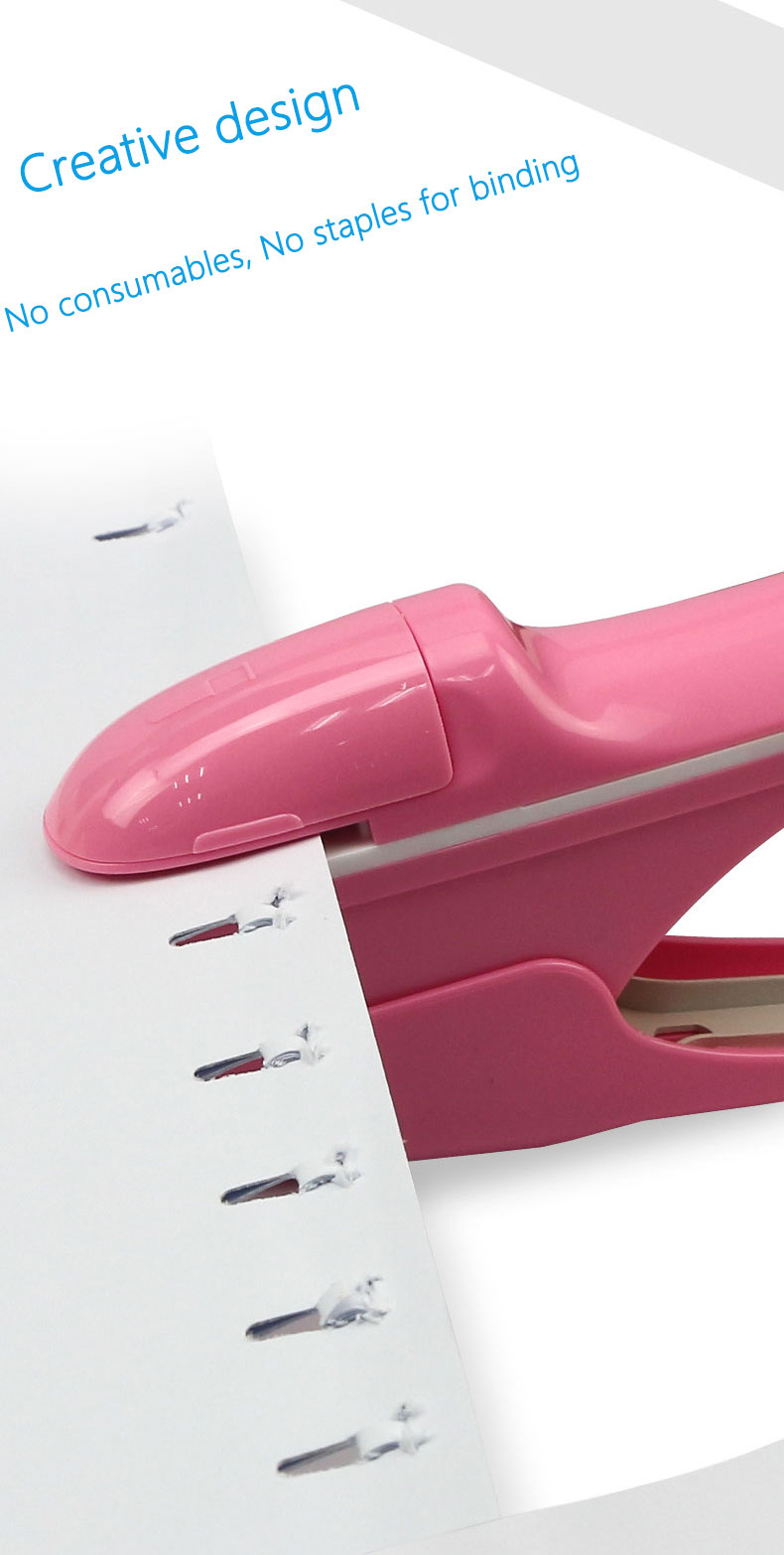 Non-staple Stapler Stapling Machine Mini Cute Book Stapleless Stapler ...