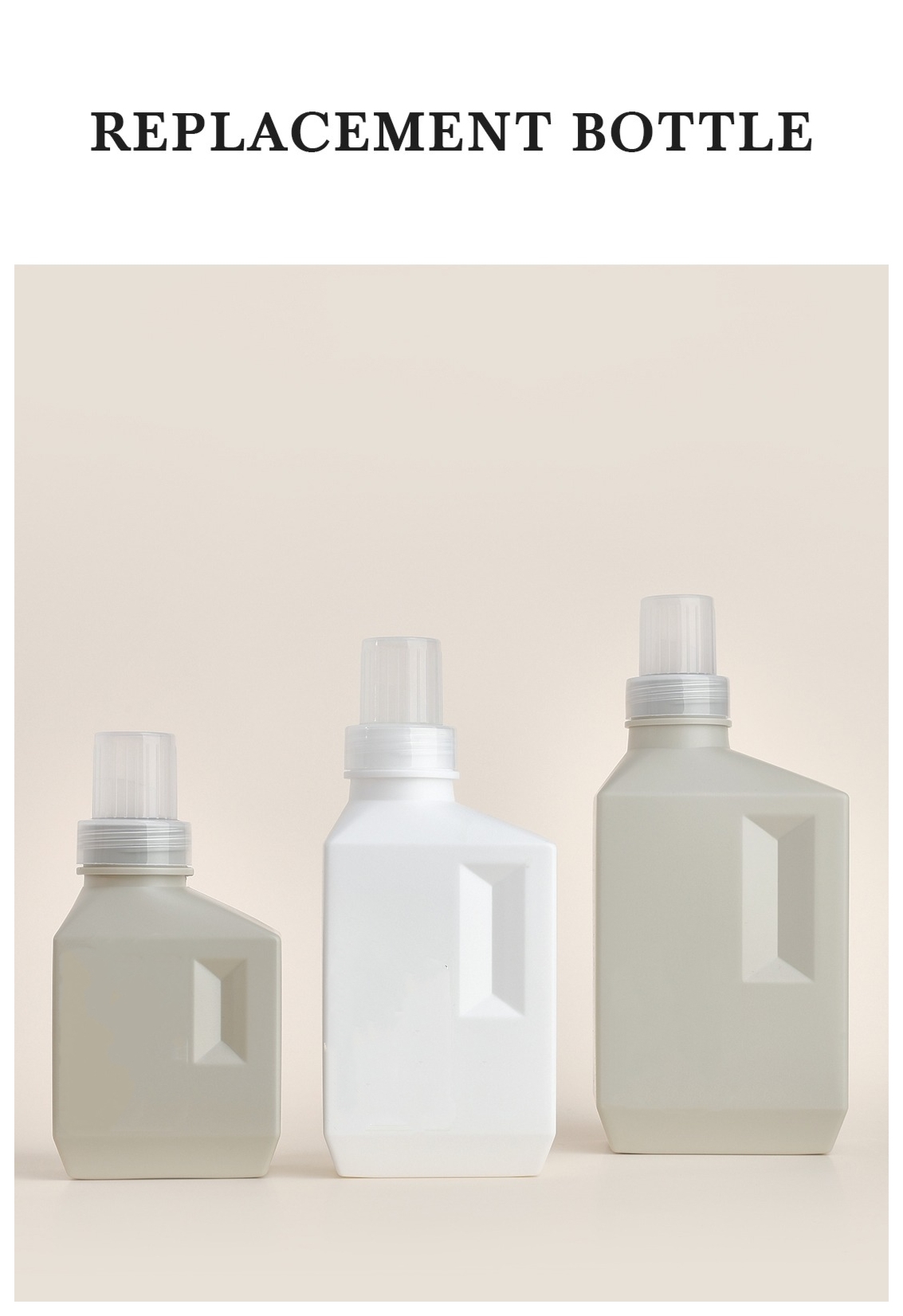 500ml/600ml/800ml/1000ml Laundry Liquid Refillable Empty Bottle Laundry ...