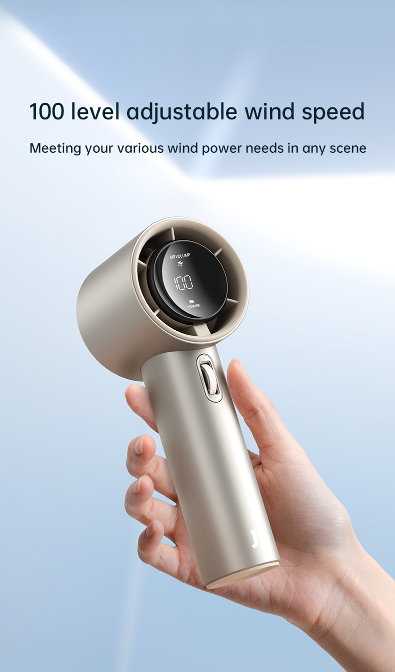 JisuLife Handheld Fan Pro 1/Pro 1S Portable 100 Level Speed Adjustable ...