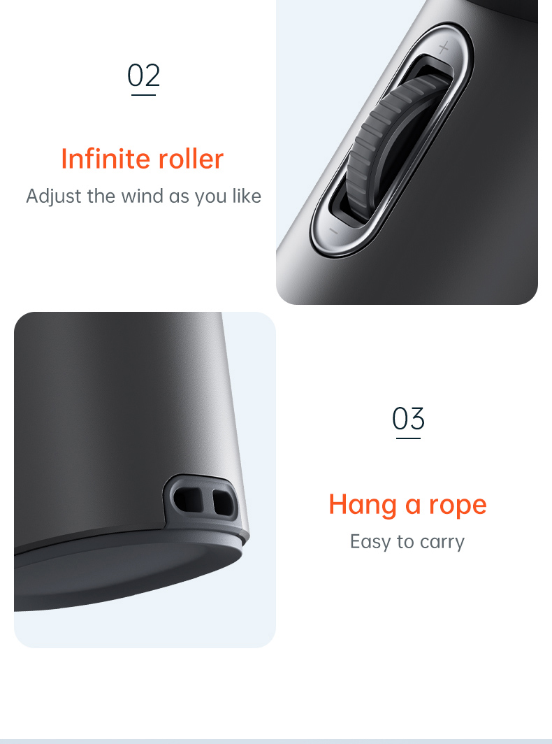 JisuLife Handheld Fan Pro 1/Pro 1S Portable 100 Level Speed Adjustable ...