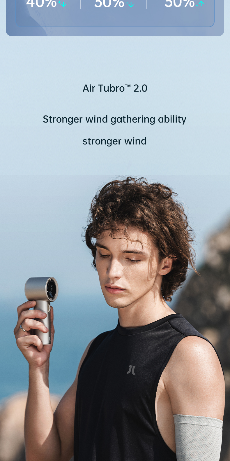 JisuLife Handheld Fan Pro 1/Pro 1S Portable 100 Level Speed Adjustable ...