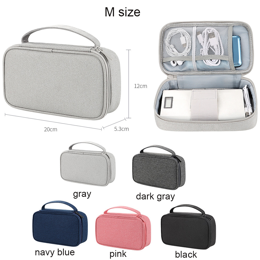 Multifunctional Polyester Power Bank Pouch Storage Bag Mini Durable ...