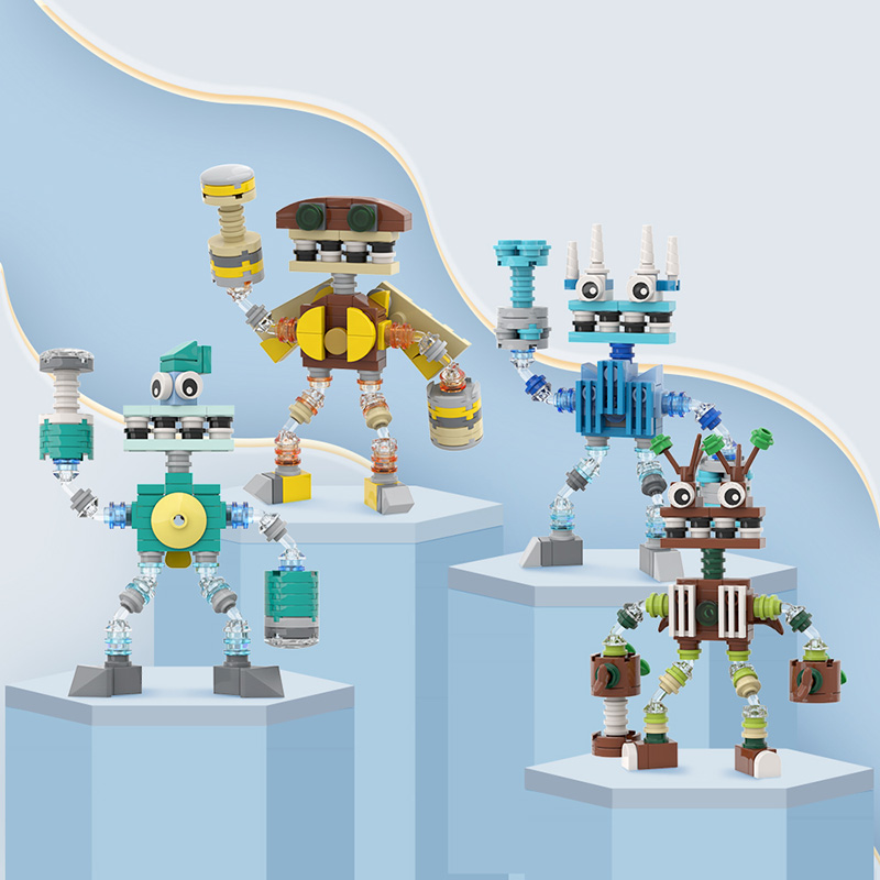 Buildmoc My Singing Monster Model Cute Monster Chor building blocks ...