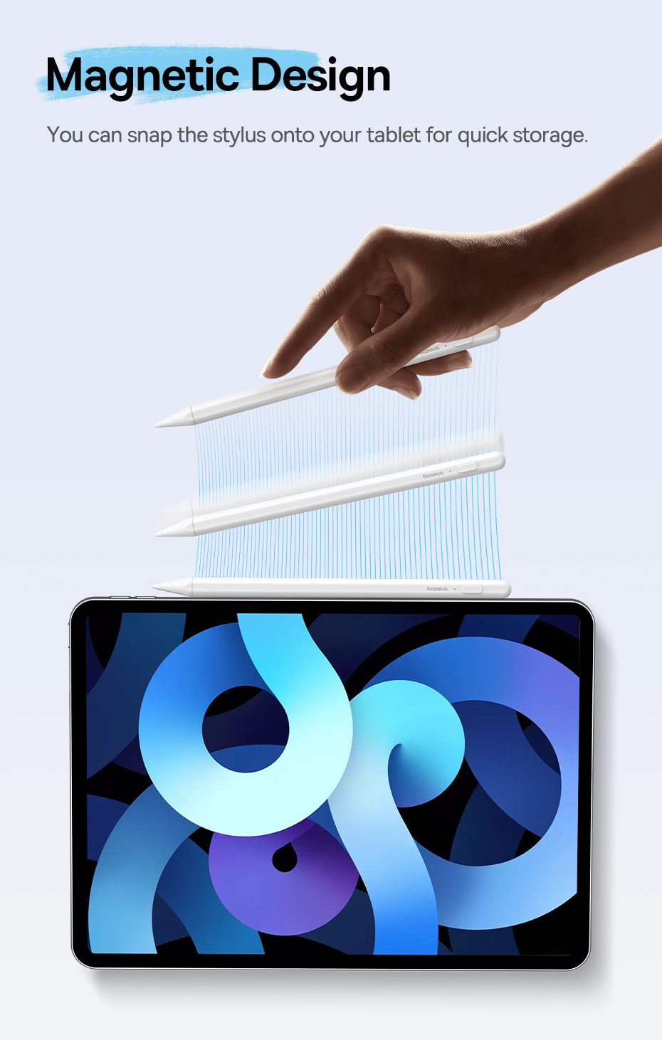 Baseus Stylus Pens for iPad Apple Pencil 2nd Gen Palm Rejection Tablet ...