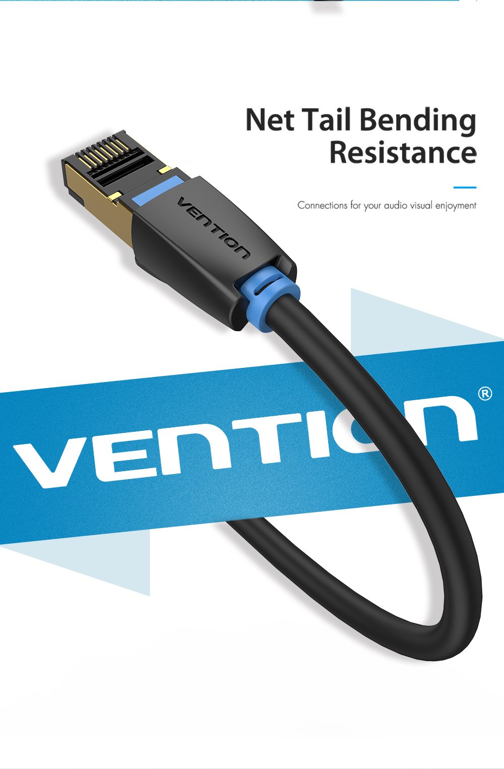 Vention Cat 8 Ethernet Cable 40Gbps RJ45 Cable High Speed CAT8 SFTP Lan ...