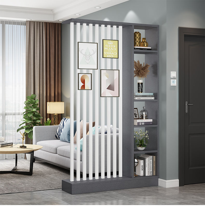 Screen partition living room divider cabinet multi-layer porch storage ...
