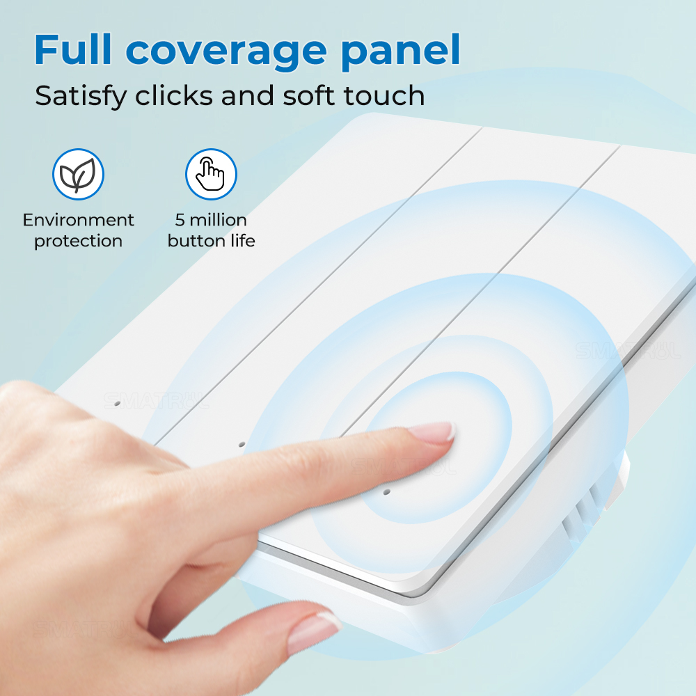 SMATRUL Tuya Zigbee Smart Switch No Neutral No Capacitor Smart Wall ...