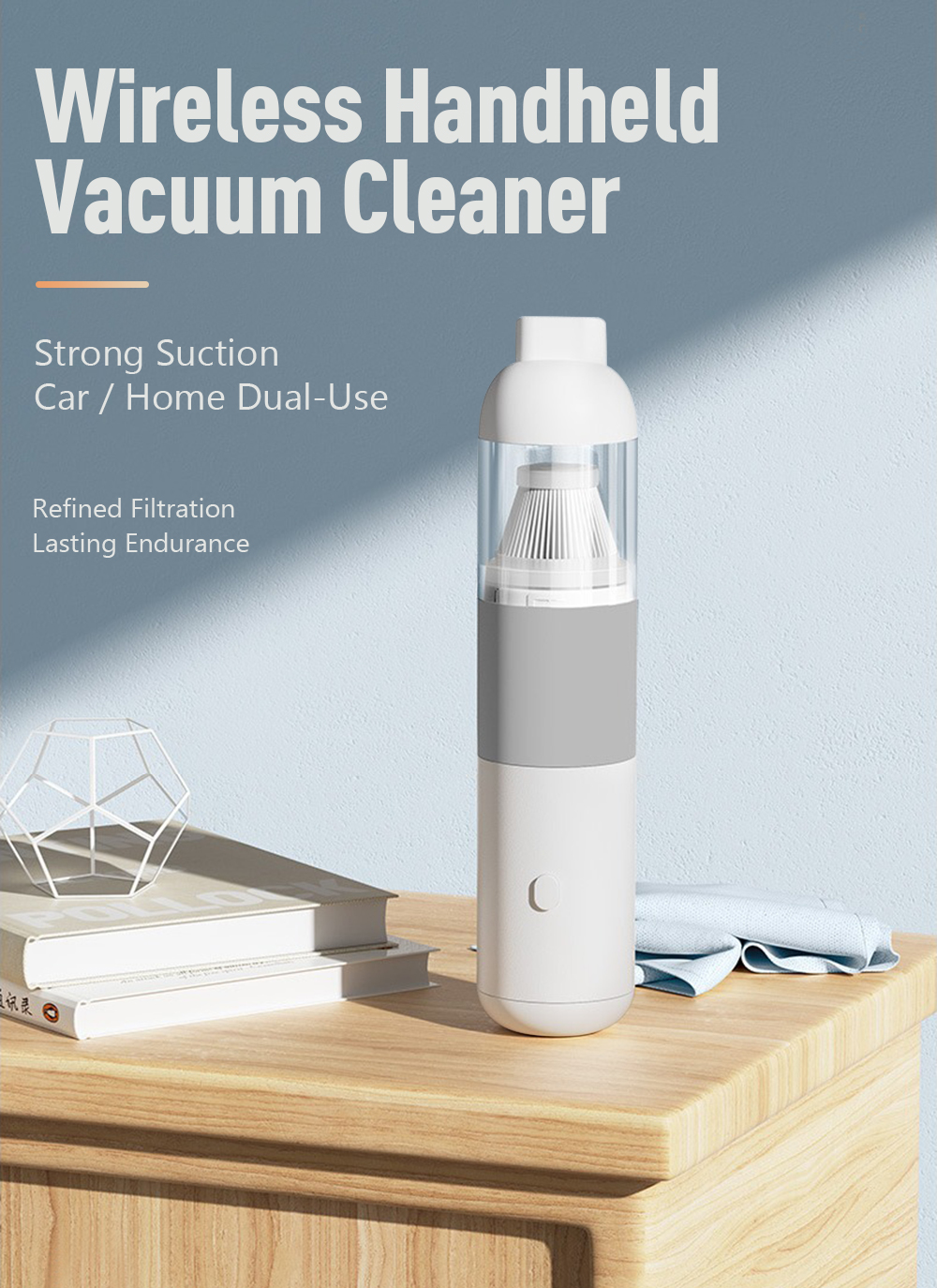 20000Pa Vacuum Cleaner Cordless Home Car Mini Portable Wireless Vacuum ...