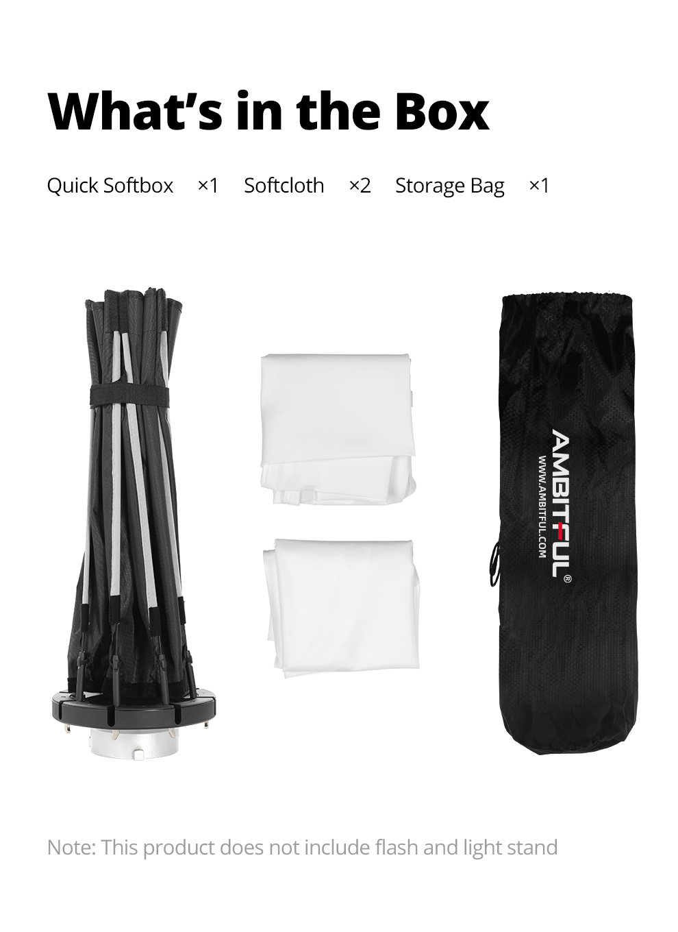 Ambitful QS65 65cm QS90 90cm Quickly Release Bowens Mount Octagon ...